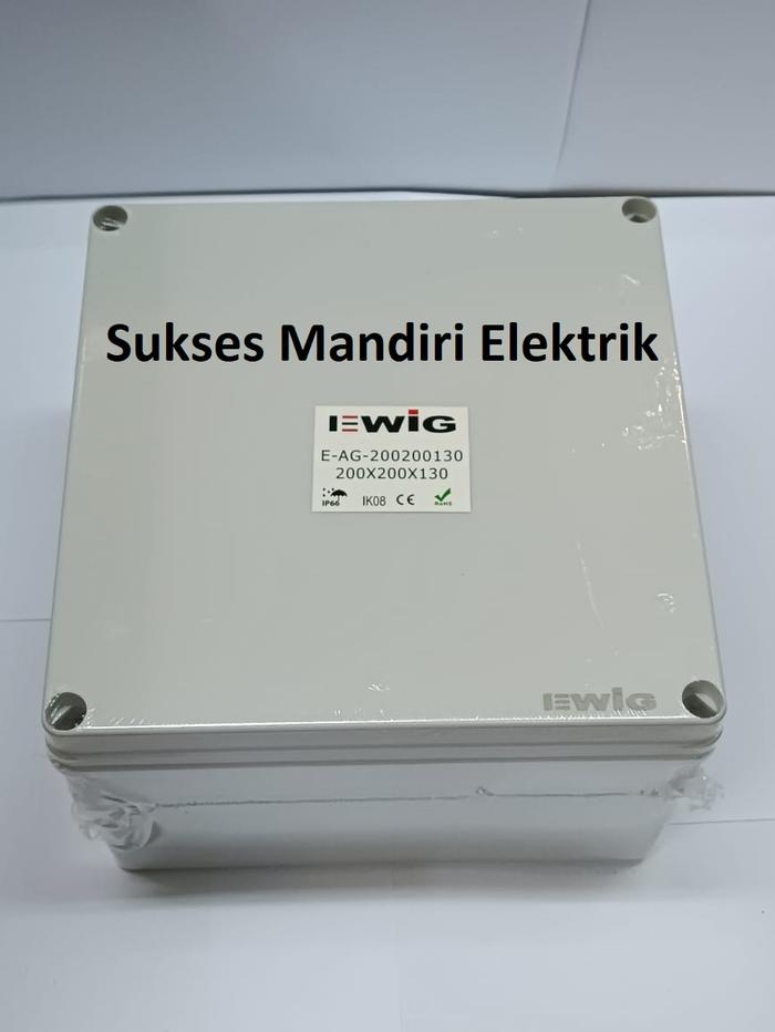 Jual DURADUS 200×200×130mm/JUNCTION BOX 200X200X130 ABS EWIG Polos IP66 ...