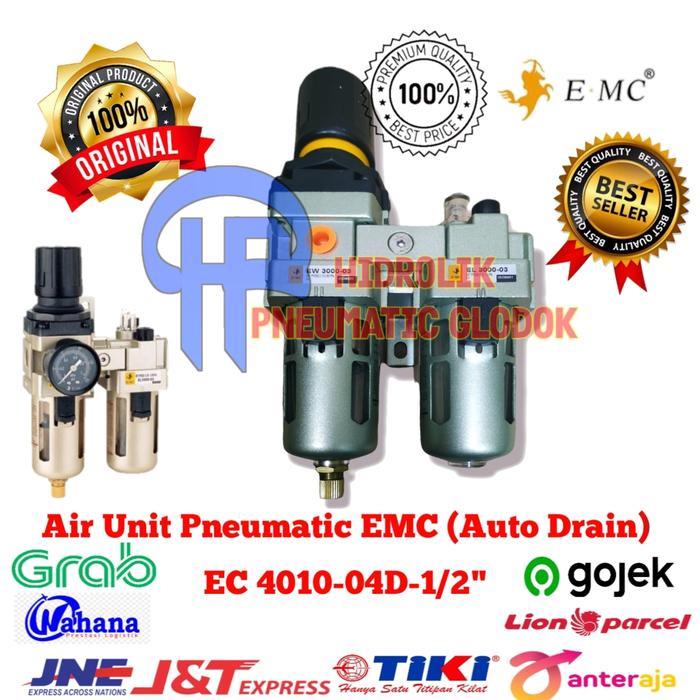 Jual Air Unit Pneumatic EC 4010 - 04D - 1/2 inch (Auto Drain) EMC ...