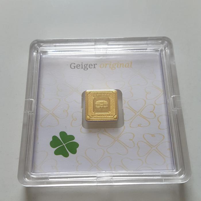 Jual Logam Mulia Geiger Edelmetalle Good Luck Square Gold Bar 1 gram ...