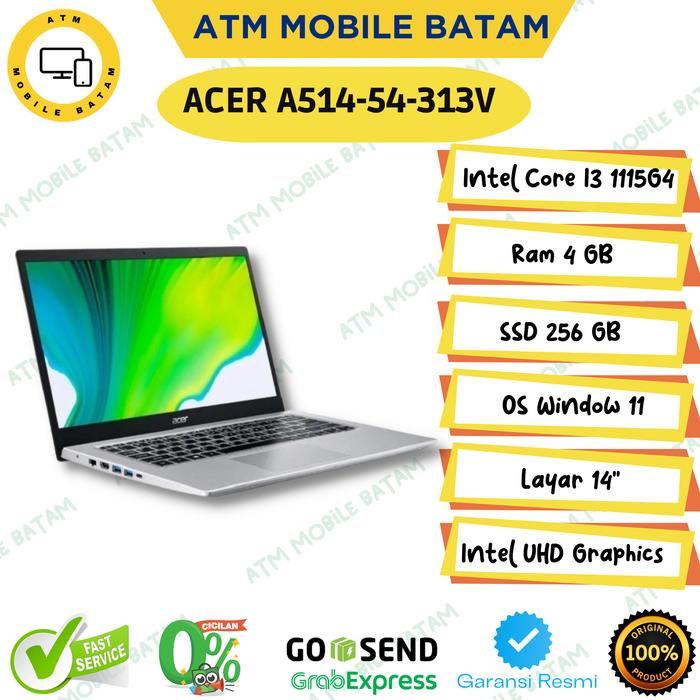 Jual ACER A514-54-313V - i3-1115G4 4GB 256GB SSD 14"FHD WIN11+OHS - SILVER - Kota Batam - ATM ...