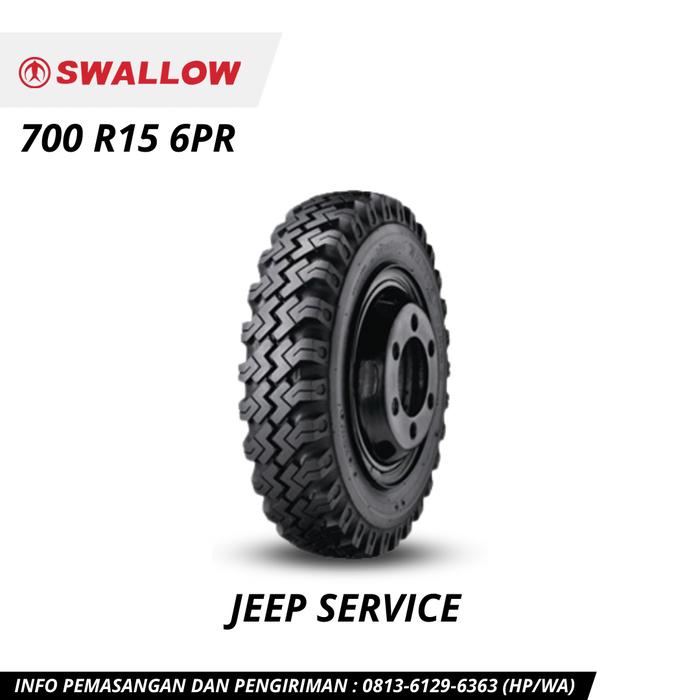 Jual Ban Mobil 700 R15 Swallow Jeep Service 7.00 15 / 700-15 / 700 15 ...