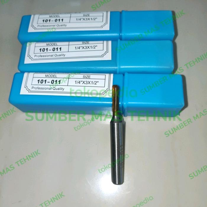 Jual MATA ROUTER STRAIGHT 1/4"X3X1/2" PISAU KAYU LURUS 3MM TRIMER 101 ...
