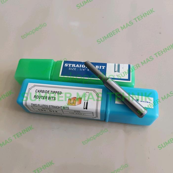 Jual MATA ROUTER STRAIGHT 1/4"X6X1/2" PISAU KAYU LURUS 6MM TRIMER 101 ...