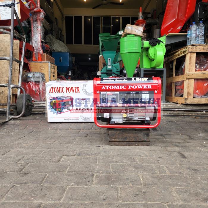 Jual 1.5KVA GENSET BENSIN GENERATOR PORTABLE 1000W ATOMIC POWER AP 2200 ...