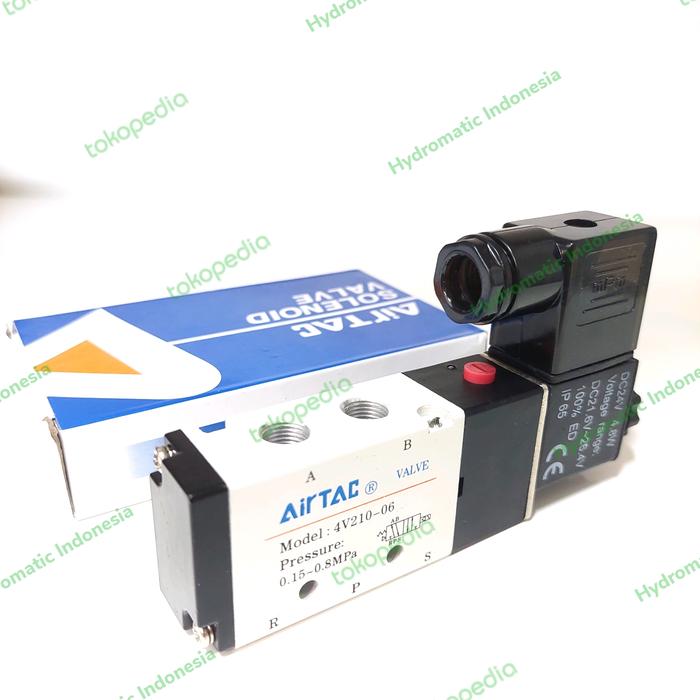 Jual 4V210-06 SOLENOID VALVE PNEUMATIC AIRTAC AC220V/DC24V - Jakarta ...