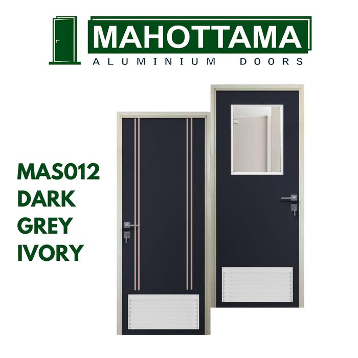 Jual Pintu Rumah Aluminium Kaca Sliding MAS12 - MAHOTTAMA - Dark Grey ...