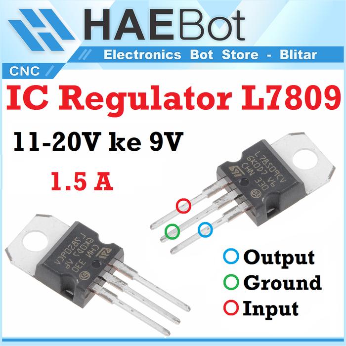 Jual [EBS] IC Regulator Tegangan Voltage 9V 7809 L7809 LM7809 Elektronika - Kota Blitar - HAEBOT ...