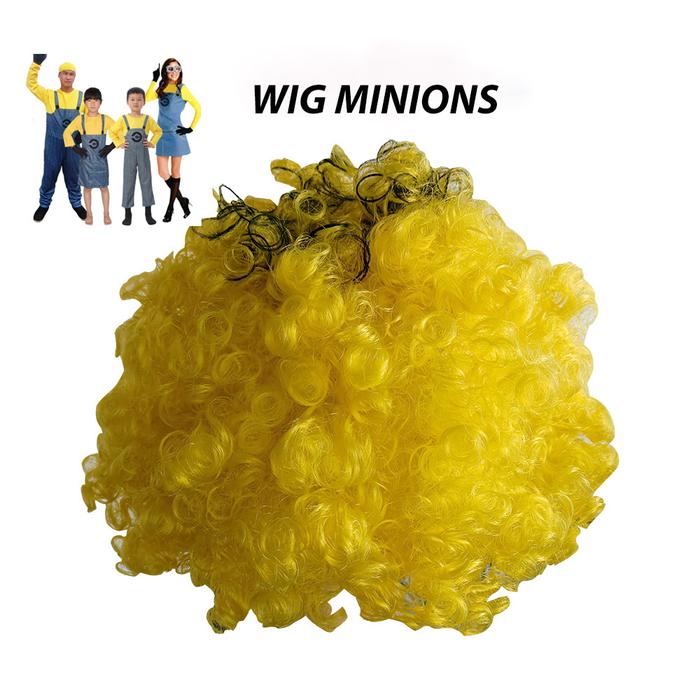 Jual wig minions / rambut palsu kuning perlengkapan cosplay minion ...