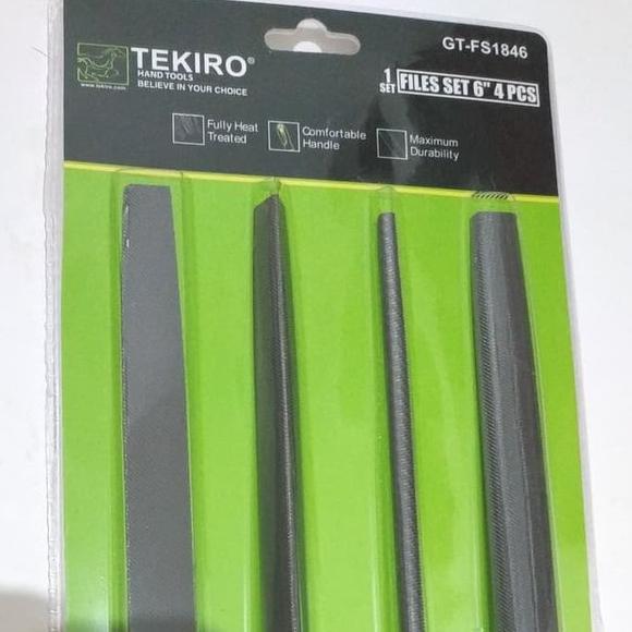 Jual tekiro 4 pcs kikir besar 6 inch flat bulat penghalus kayu besi ...