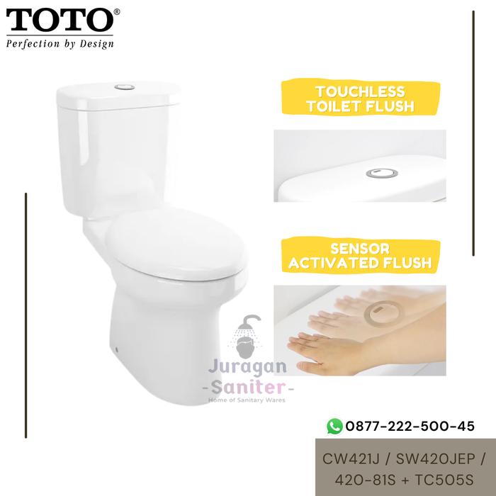 Jual TOTO Closet CW421J/SW420JEP Touchless TOTO Touchless Toilet ...