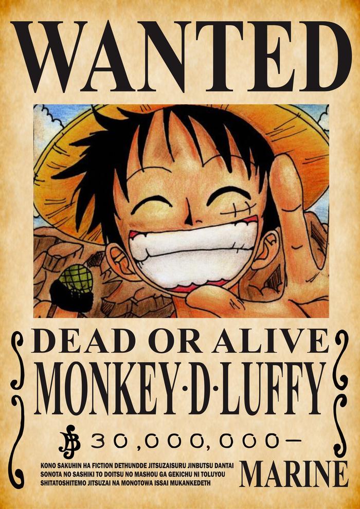Jual Poster Bounty Monkey D Luffy Dari Pertama Sampai Sekarang/Terbaru ...