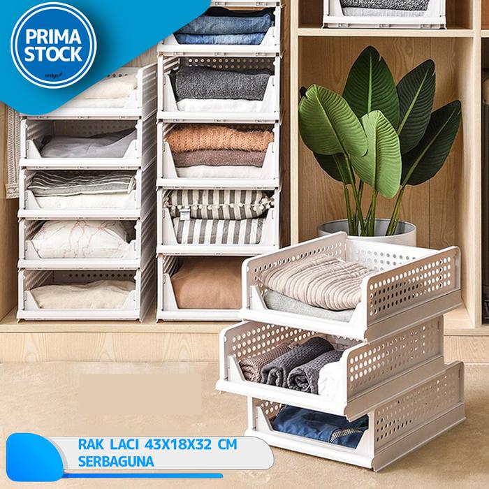 Jual RAK LACI LIPAT LEMARI BAJU FOLD BOX STORAGE TEMPAT PENYIMPANAN ...