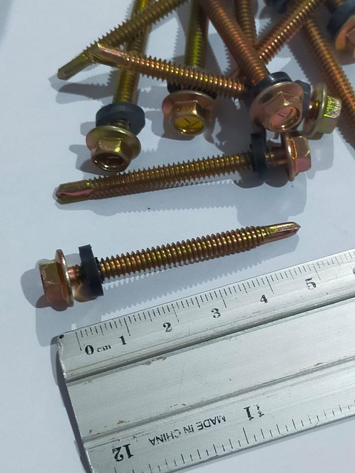 Jual Baut Rufing 12 x 50 Skrup Roofing Baut Baja Ringan Baut Atap ...