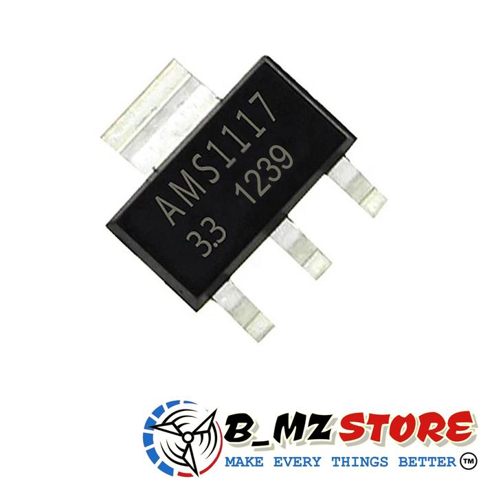 Promo AMS1117 3.3V 3,3V 1A SMD Voltage Regulator 3V3 SOT-223 - Kab. Sleman - bmzstore | Tokopedia