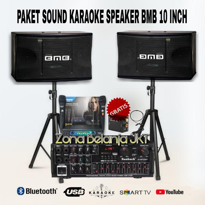 Jual Paket Karaoke Sound System Speaker BMB 10 Inch Original ( B-1 ...