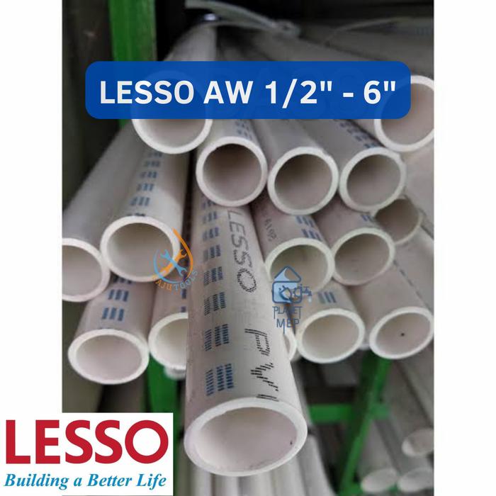Jual LESSO Pipa uPVC AW 1/2" - 6" inch - AW 1/2 Inch - Kota Denpasar ...