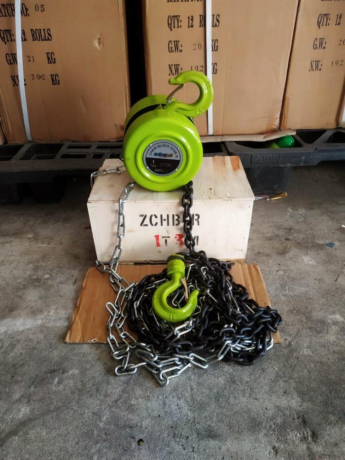 Jual BULAT CHAIN block Takel 2 ton x 3 M Chainblock Hoist Katrol - Kota ...