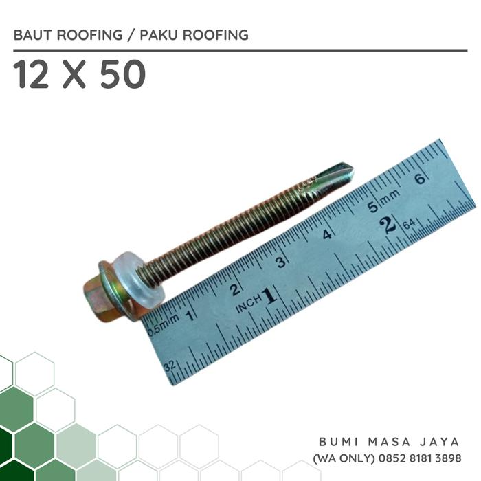 Jual SEKRUP BAUT ROOFING KUNING SDS 12 x 50 / BAUT BAJA RINGAN 12 X 50 ...