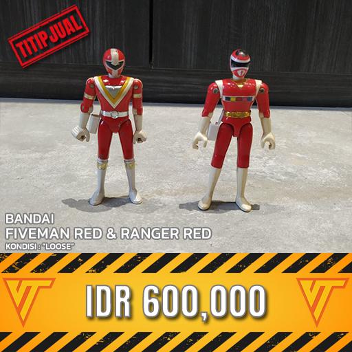 Promo SUPER SENTAI FIVEMAN RED AND RANGER RED By Bandai Cicil 0% 3x ...
