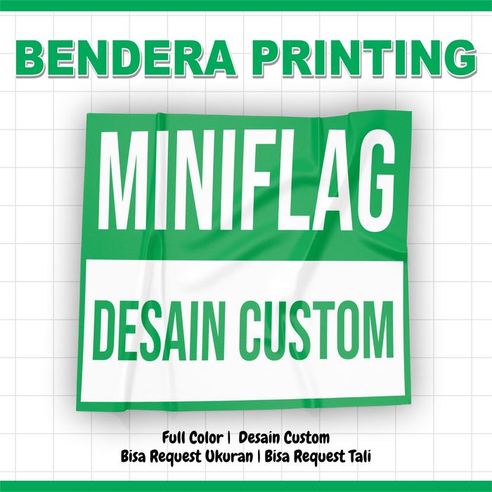 Jual MINIFLAG CUSTOM | BENDERA CUSTOM | BENDERA KECIL CUSTOM - BAHAN ...