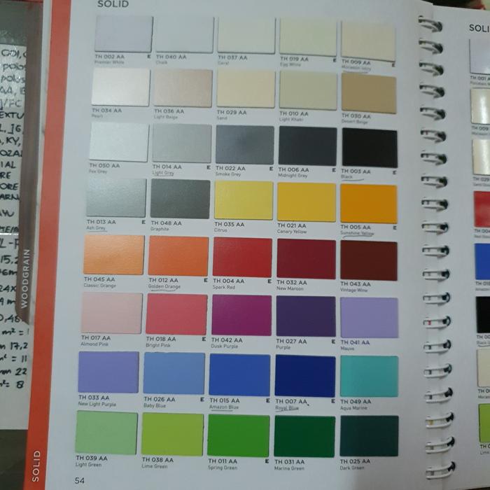 Jual HPL TACO warna solid AA - Kota Yogyakarta - rookiesnack | Tokopedia