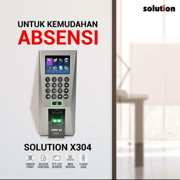 Promo Solution X304, Mesin Absensi Support Akses Door Pakai Finger ...
