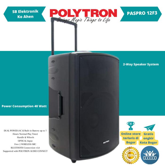 Jual POLYTRON Speaker Aktif PASPRO-12F3 Dual Power - Kota Bogor - T.W ...
