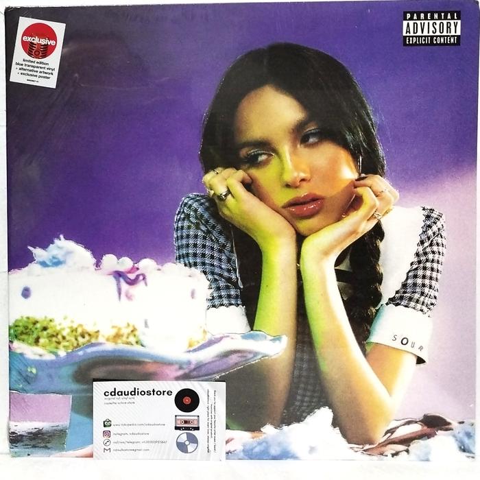 Jual VINYL OLIVIA RODRIGO - SOUR TARGET EXCLUSIVE BLUE PIRINGAN HITAM ...