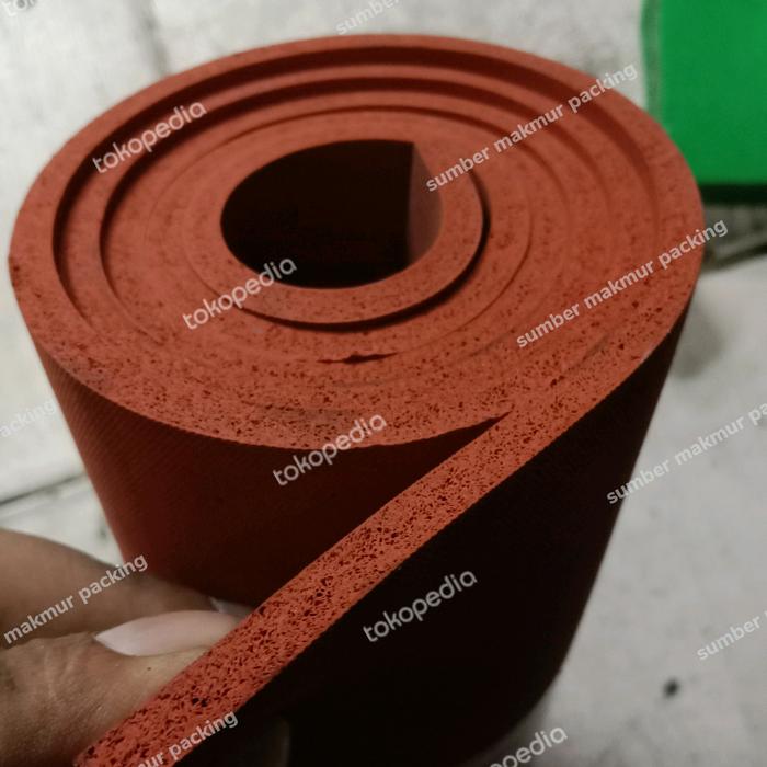 Jual sponge silicone sheet tebal 15mm*1m*1m sponge silicone lembaran ...