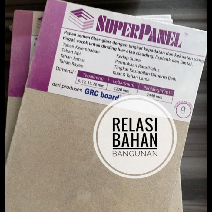 Jual GRC Board 9MM x 1220 x 2440 mm / Papan GRC Superpanel 9MM - Kota ...