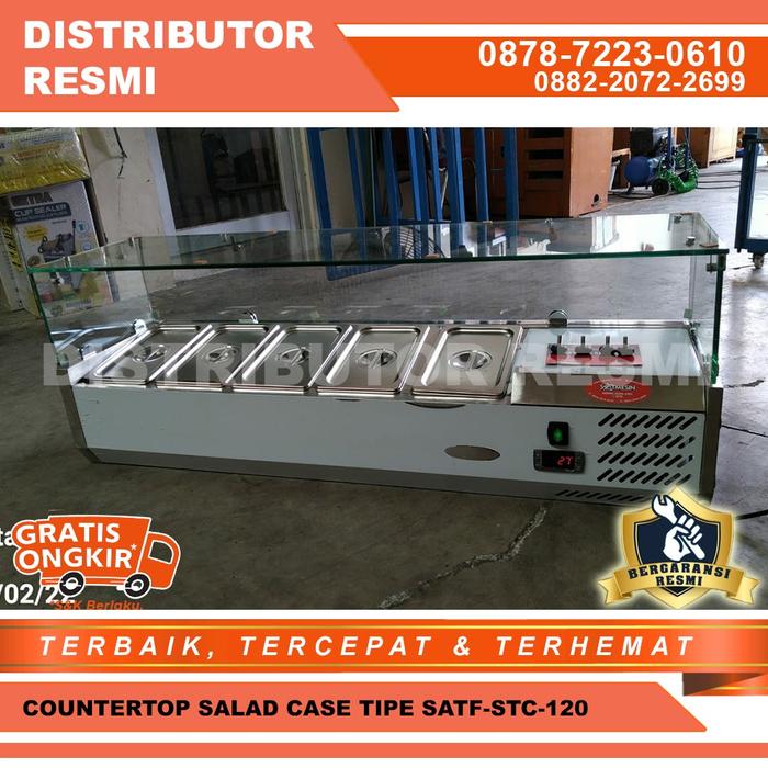Jual Countertop Salad Case Tipe SATF-STC-120 Satmesin Salad Display ...