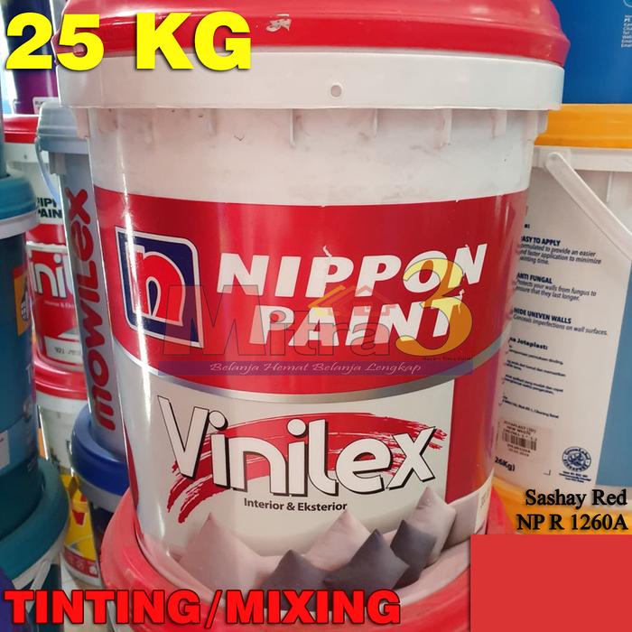 Jual Cat Tembok Interior Nippon VINILEX 25 KG SASHAY RED Merah 25KG - Kota Makassar - Mitra 3 ...