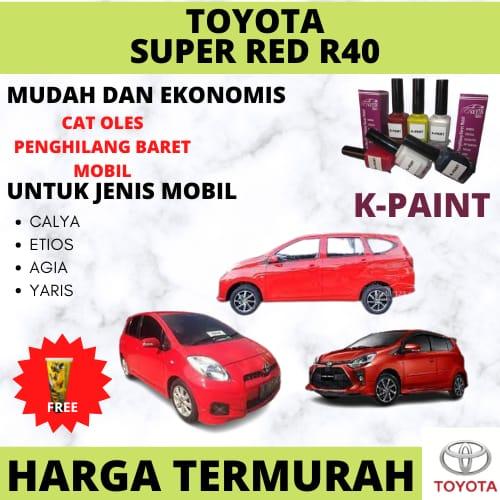 Jual CAT OLES MOBIL TOYOTA SUPER RED R40,CALYA,AGYA,YARIS,ETIOS - Kota ...