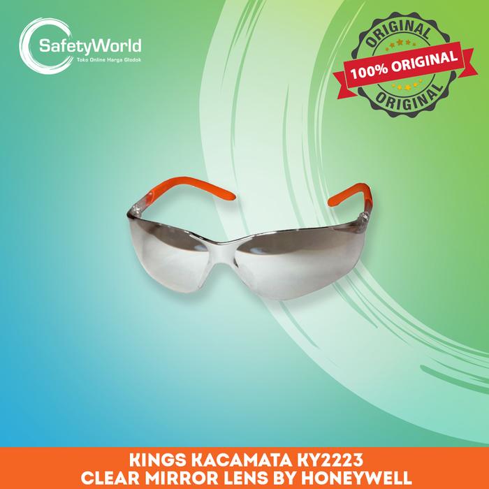 Jual KACAMATA SAFETY KINGS KY-2223 CLEAR MIRROR KUALITAS BAGUS MURAH ...