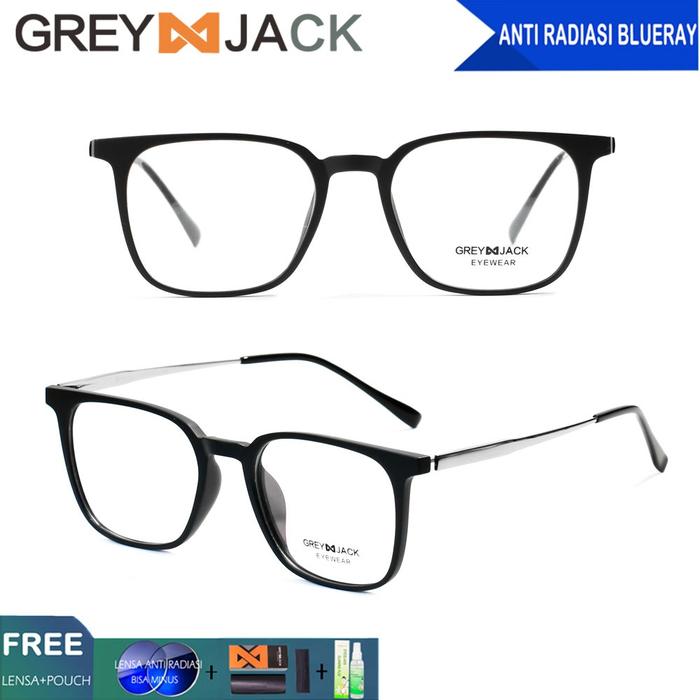 Promo Grey Jack/Frame Kacamata Bisa untuk Minus TR90/Pria dan Wanita ...