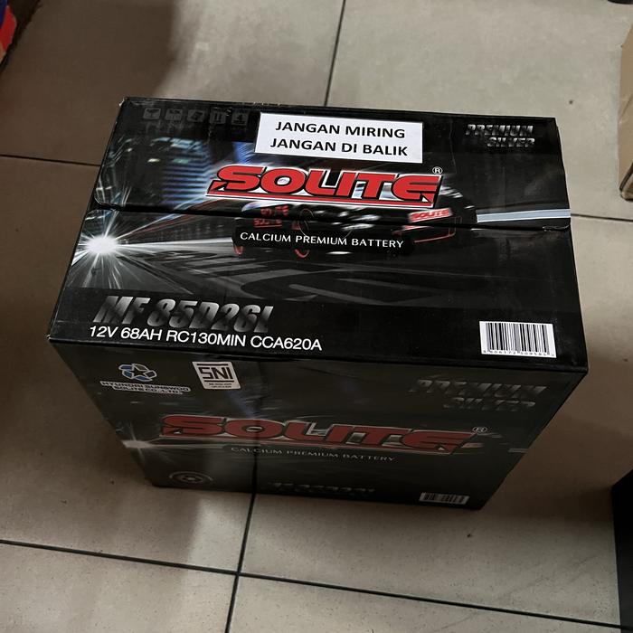 Jual aki kering inova diesel SOLITE mf 85D26L / NX110-5L 12V 68Ah ...