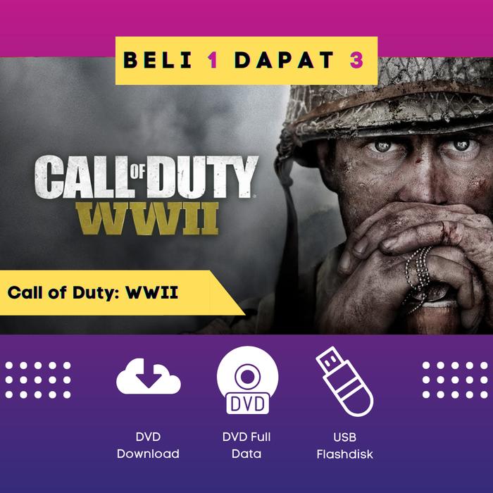 Jual Call of Duty: WWII + All Series | Game PC Original - DVD Full Data ...
