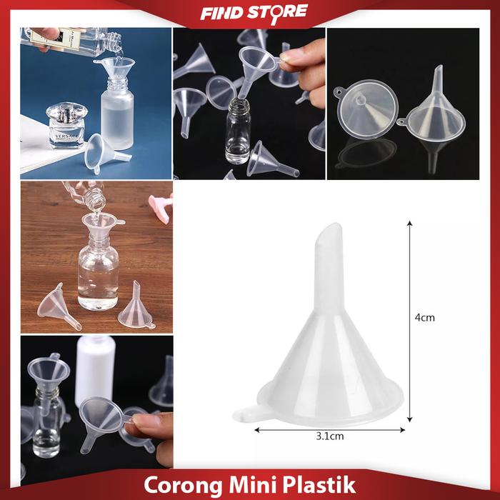Jual Corong Mini Plastik Transparan Multifungsi Botol Lubang ...