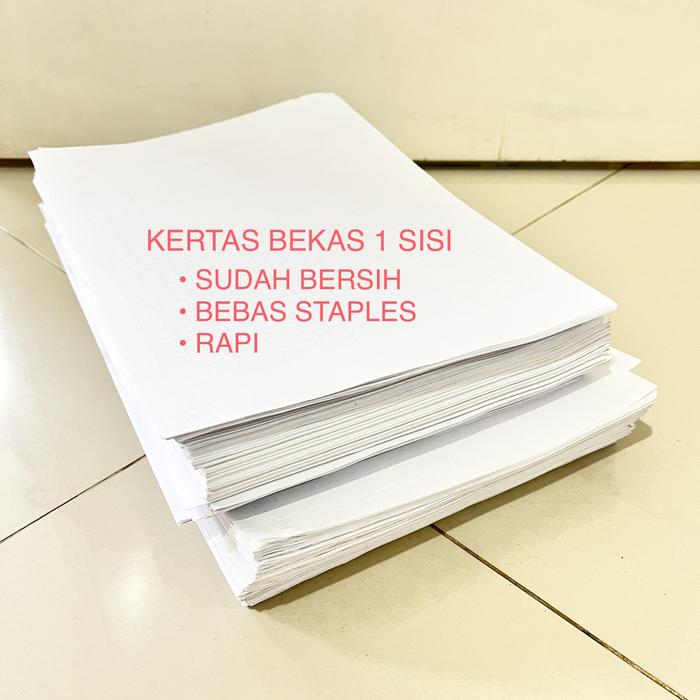 Jual Kertas hvs bekas a4 f4 1 sisi fotocopy print label pengiriman ...