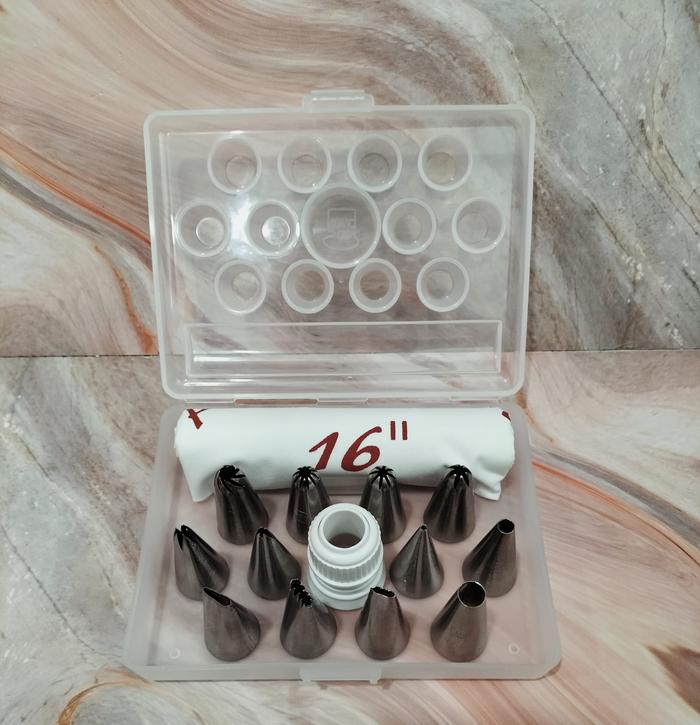 Jual Sanneng Sn7015 - Pastry Tip Set 12pcs / Spuit Buttercream Set ...