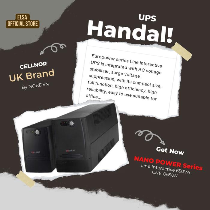 Jual UPS NORDEN CELLNOR LINE INTERACTIVE 650VA - Kota Tangerang - ELSA ...