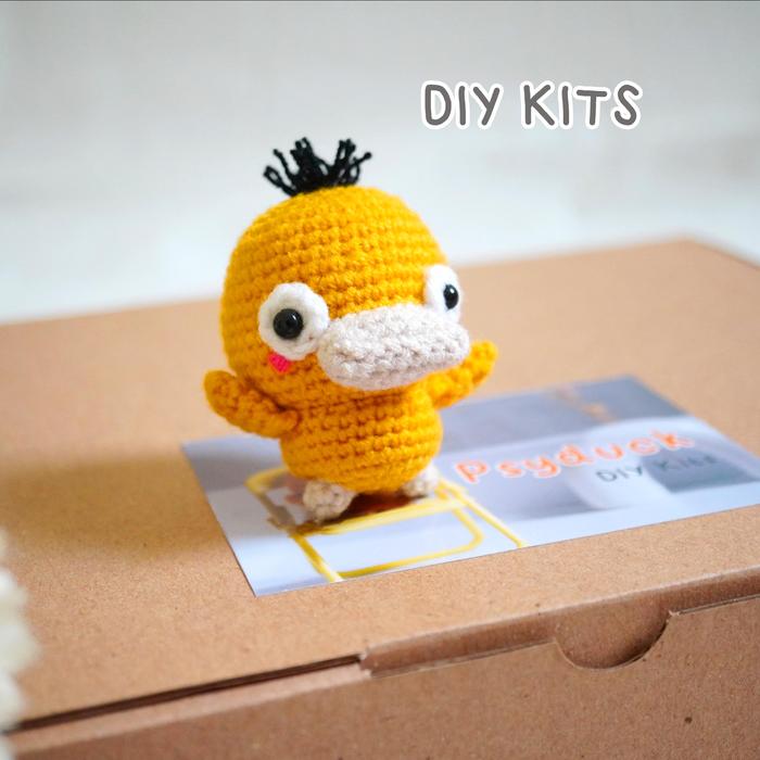 Jual DIY Kits Amigurumi Boneka Rajut Crochet - Psyduck Pokemon - Kab ...