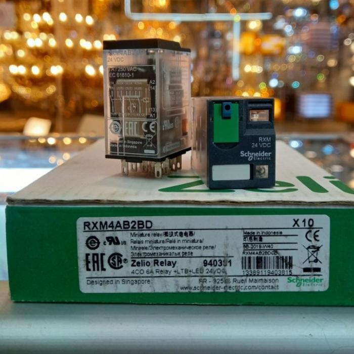 Jual Schneider RXM4AB2BD relay 4CO 6A 24Vdc - Jakarta Barat - Win Jaya ...