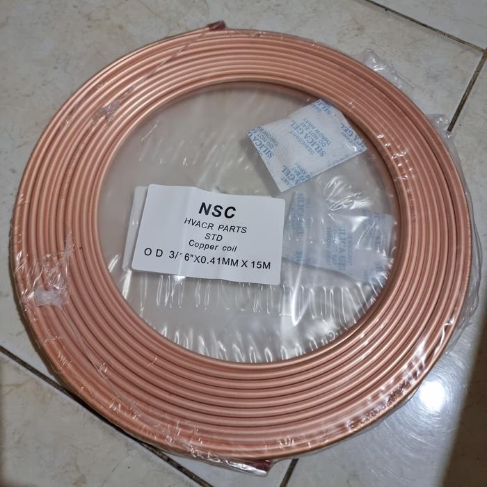 Jual PIPA TEMBAGA COPPER COIL MURAH NSC OD 3/16" X 0.41MM X 15M ...