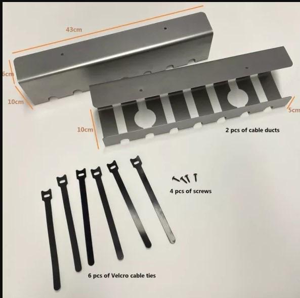 Promo Under Desk Organizer Cable Management Rak Kabel Bawah Meja Bahan ...