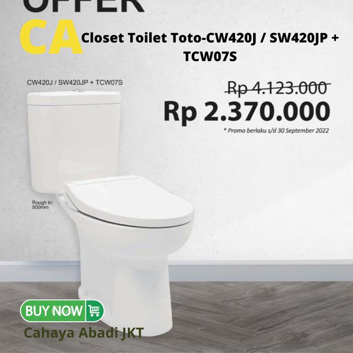 Jual Closet Toilet Toto-CW420J / SW420JP + TCW07S - Jakarta Pusat ...