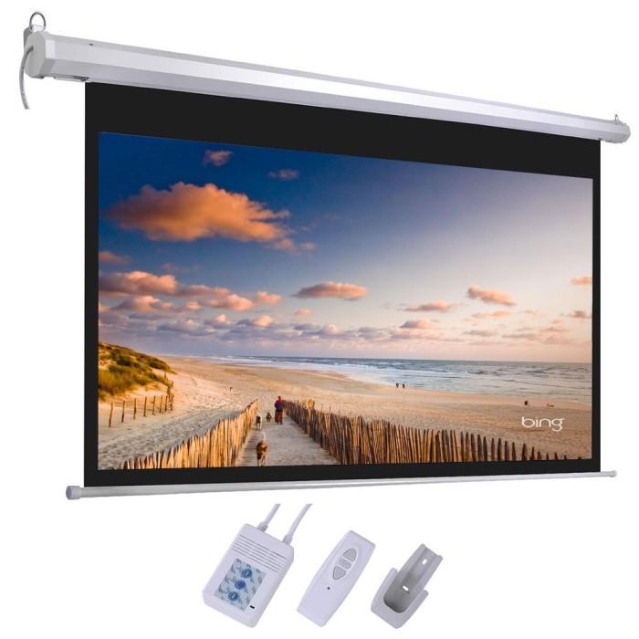 Jual Screen Projector 80" Motorize 16:9 / Layar Proyektor 80 Otomatis ...