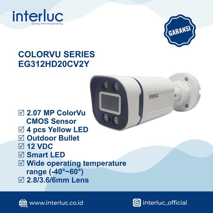 Promo Edge Interluc CCTV Colorvu Outdoor Series - EG312HD50CV2Y ...