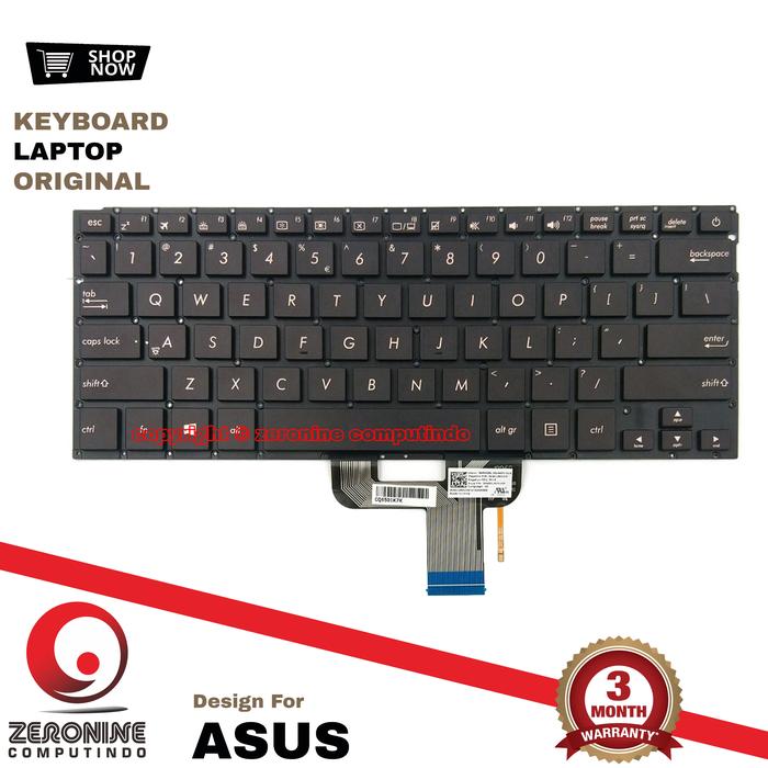 Jual Keyboard Laptop Asus ZenBook UX410 UX410U UX410UA UX410UQ Backlite ...