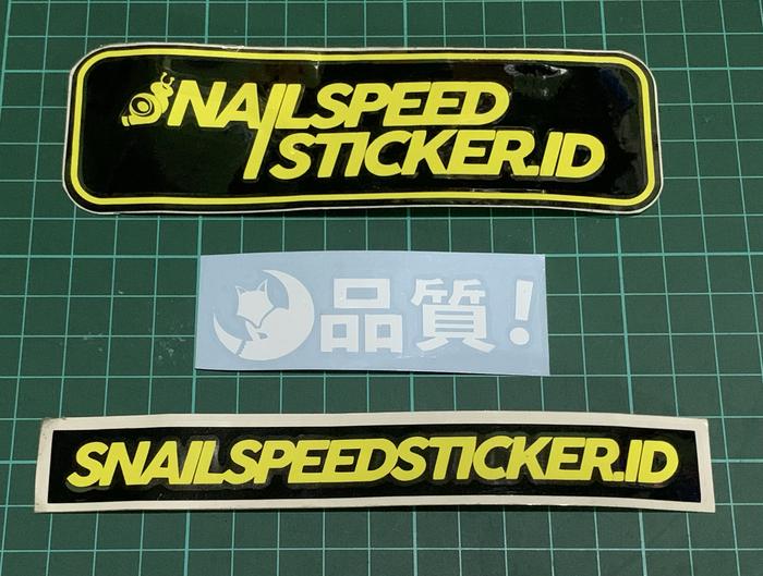 Jual Cutting sticker white fox project kanji japan dengan logo 7,5x2 ...